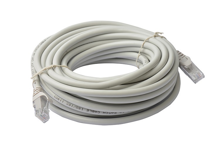 10m Grey Cat6a UTP Ethernet Cable – Plexus Computing