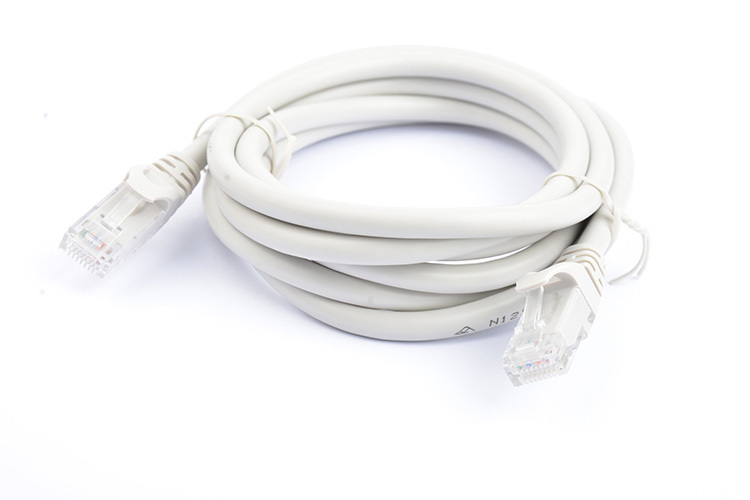 2m Grey Cat6a UTP Ethernet Cable - Plexus Computing